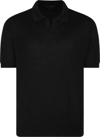 Gran Sasso t-shirt en soie - Noir
