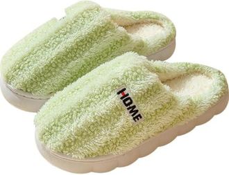 Generic Femmes &Eacute;l&eacute;gant Uni Hiver Hommes Chaud Feutre Femmes Confortable Coton Pantoufles Semelles Souple Lndoor Outdoor Hut Chaussures