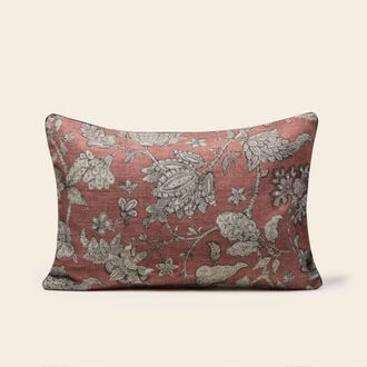 Madura Housse De Coussin Lilivati Terre battue et gris - ORANGE