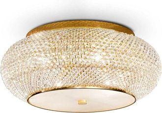 Ideal Lux Ideal Lux - Pasha - Plafonnier &agrave; 14 ampoules Or