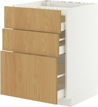 IKEA METOD / MAXIMERA Unterschr.f Kochf/3 Fronten/3Sch