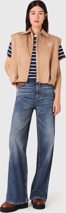 Maje Ärmelloser Blouson - Beige - Maje