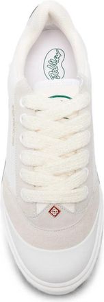 Casablanca Colour-Block Calf Suede and Fabric Sneakers - White