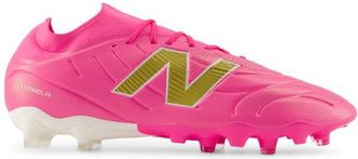 New Balance Unisexe Tekela Team Low FG V5 en Rose/Marron, Synth&eacute;tique, Taille 40.5 Large