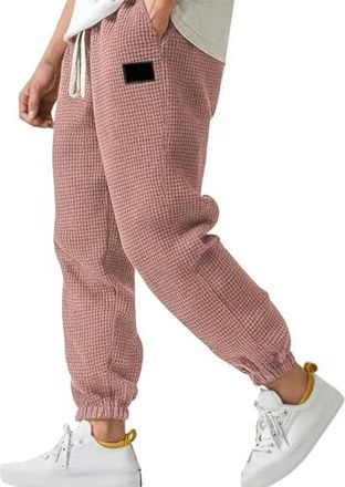 Generic Pantalon de surv&ecirc;tement l&eacute;ger et ample pour homme avec cordon de serrage &agrave; la taille - V&ecirc;tement d&eacute;contract&eacute; pour les vacances, les voyages - Pantalon 