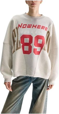 Bellerose Femme, Sweatshirts et sweats &agrave; capuche, Beige, Taille: 38/40 FR Sweat Flipa