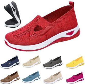 Generic Slip On Sneakers pour femme, chaussures d&eacute;t&eacute; confortables, orthop&eacute;diques, chaussures de marche d&eacute;t&eacute;, chaussures de marche l&eacute;g&egrave;res, respirantes, chauss