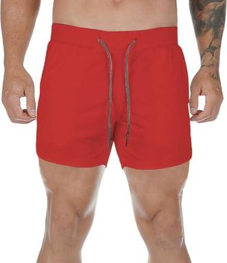 Generic Short chino extensible pour homme - Taille &eacute;lastique - En coton - L&eacute;ger - Avec poches - Pantalon de sport d&eacute;contract&eacute; - Pantalon de travail - Pantalon
