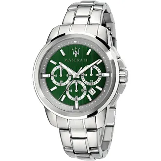 Maserati R8873621017 Successo Chronograph Herrenuhr mit gr&uuml;nem Zifferblatt