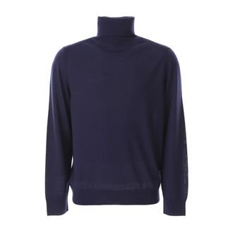 Paul Smith Merino Woll Rollkragenpullover - - Knitwear - Herren - Blau - XL