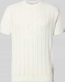 Lindbergh T-Shirt mit Zopfmuster