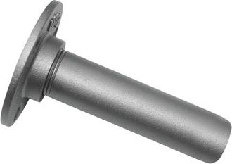 Gardinia Wandträger für Gardinenstangen mit Ø 25 mm, Serie Industrial Home, 10 cm, Metall, Farbe Silber, 1 Stück