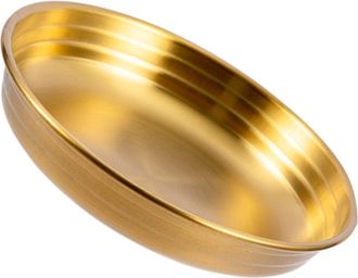 Cabilock Koreanische Kimchi Gew&uuml;rzschale Edelstahl 9cm Gew&uuml;rzgericht Flache So&szlig;enschale F&uuml;r Restaurant Und Zuhause