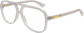 Bottega Veneta Pilot Eyeglasses - - Accessories - unisex - Grau - 56 MM