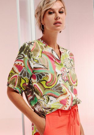 bianca Druckbluse ADINA in trendigem Allover-Druck