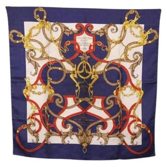 Herm&egrave;s Pre-owned Seidenschal - - Pre-owned - Damen - Blau - ONE SIZE