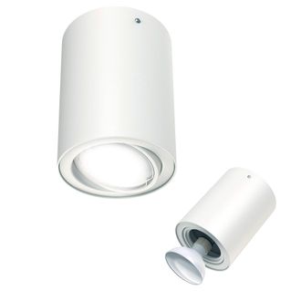 Briloner Briloner Leuchten LED Aufbauleuchte, Deckenlampe GU10, Reflektor schwenkbar, 400 Lumen, 3.000 Kelvin, Wei&szlig;, &Oslash; 8cm, 5 W