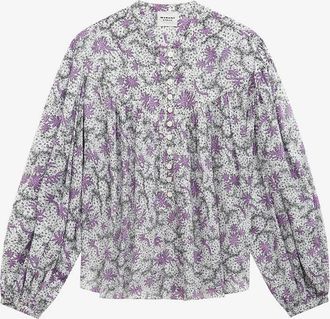 Isabel Marant Blouse Salika - Femme - &Eacute;cru-lilas - Taille 34 - Marant &Eacute;toile