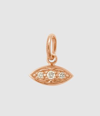 Gigi Clozeau Pendentif Clin doeil Or Rose Diamants