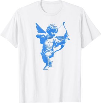 Generic Coquette Cupid Cherub Blue Y2K Aesthetic T-Shirt