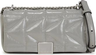 Karl Lagerfeld Crossbody Bags - K/KUILT GLÄNZENDE KLEINE UMHÄNGETASCHE - Gr. unisize - in Grau - für Damen