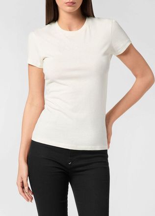 Philipp Plein Slim-Fit-T-Shirt von aus Baumwolle mit Ton-in-Ton-Logo