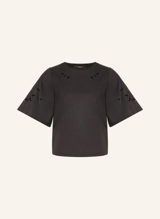 Max Mara Weekend Max Mara Blusenshirt Targa Mit Lochspitze schwarz