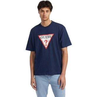 Guess Jeans Iconic T-Shirt f&uuml;r Herren (Blaugr&uuml;n)