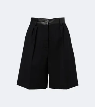 Max Mara Short en laine m&eacute;lang&eacute;e