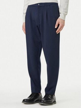 Calvin Klein Stoffhose LV04LF607G Dunkelblau Tapered Fit