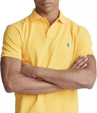 Polo Ralph Lauren Poloshirt Herren Hemd Custom Slim Fit Polohemd L Sofort authentifizierbar durch QR-Code &uuml;ber das Ralph Lauren System
