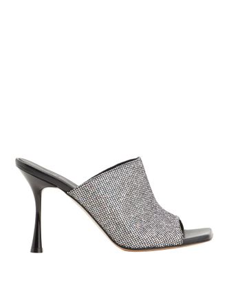 8 by YOOX RHINESTONE MULE SANDALS