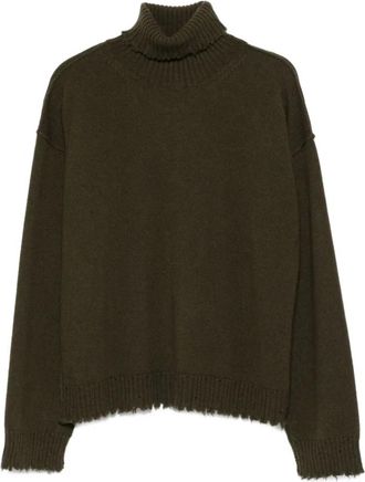 Uma Wang UMA Wang, Femme, Pulls, Bleu, Taille: 40 FR Col roul&eacute;s