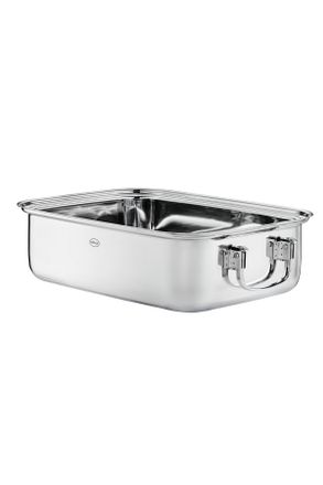 Rösle Bratform Elegance, Edelstahl, Metall, 8 L, rechteckig, 28.3x10.8x40.3 cm, backofengeeignet, Kochen, Töpfe, Bräter