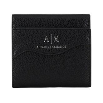 A|X Armani Exchange Schwarze Geh&auml;mmerte Mini Brieftasche - - Accessories - Damen - Schwarzk - ONE SIZE
