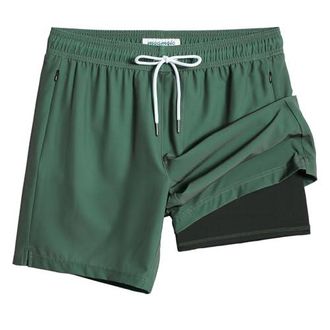 Maamgic Homme Short de Bain 2 en 1 &agrave; s&eacute;chage Rapide avec Doublure | S&eacute;chage Rapide Short de Natation d&eacute;contract&eacute; Boardshorts avec Pantalon int&eacute;rieur et Poche,