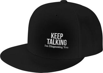 Generic Casquette Trucker Continuez &Agrave; Parler, Je suis en Train De Vous Diagnostiquer L&eacute;ger Sun Protection Casquettes Unisexe Chapeau Soleil pour Sports P&ecirc;che 