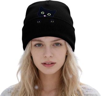 Generic Bonnet Femme Hiver Bonnet Femme Chapeau Femme Hiver Confortable Classique - Chat Doubl&eacute; Polaire Int&eacute;rieur Thermique, Ultra-Doux, Protection Optimale C