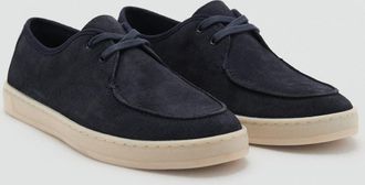Mango Chaussures bateau cuir suède bleu marine foncé - Homme - 39 - MANGO MAN