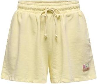 Only Onlminna Washed Shorts Ub CS SWT délavé, Double crème, XS Femme