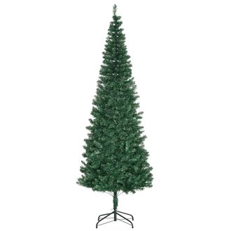 HOMCOM K&uuml;nstlicher Weihnachtsbaum 210 cm Tannenbaum k&uuml;nstlich mit 631 Spitzen Christbaum Weihnachtsdeko inkl. Metallst&auml;nder f&uuml;r drinnen