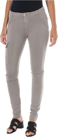 Met Slim Fit Sweatpants - - Trousers - Damen - Grau - W28