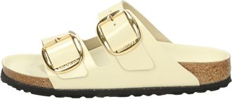 Birkenstock Arizona Big Buckle Leather 37/Shine-Ecru-N