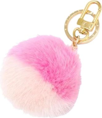 Louis Vuitton Pre-owned Fur Keyring - - Pre-owned - Damen - Rosa - ONE SIZE