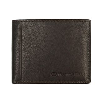 Tom Tailor Bela Herren Geldbörse Klein Querformat RFID Leder Klein Braun