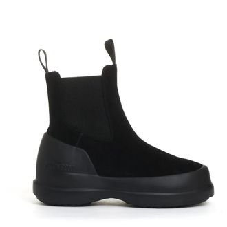 Moon Boot Stiefel - Mb Luna Chelsea Boots In Black Suede - Gr. 38 (EU) - in Schwarz - f&uuml;r Damen
