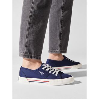 Pepe Jeans London Sneakers aus Stoff Pepe Jeans Brady W Basic PLS31287 Dunkelblau