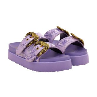 Versace Jeans Couture Femme, Chaussures, Violet, Taille: 37 EU Beach Sandal