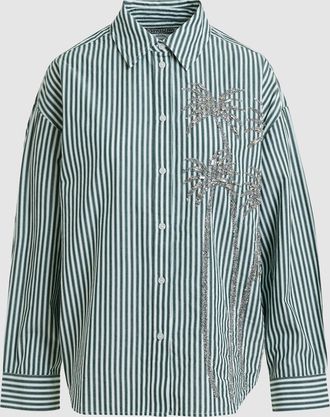 Essentiel Chemise Kasper Vert Blanc