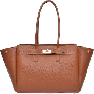Isabella Rhea Braun Rindsledertasche